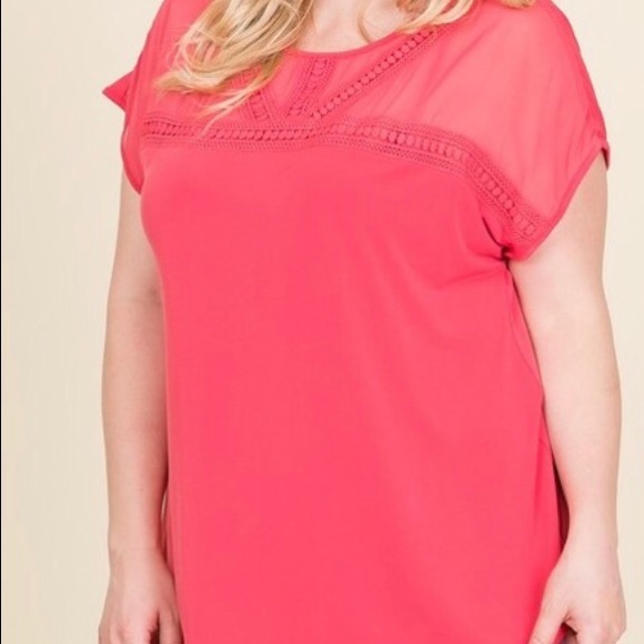 Misia | Tops | Plus Size Coral Tunic Top | Poshmark